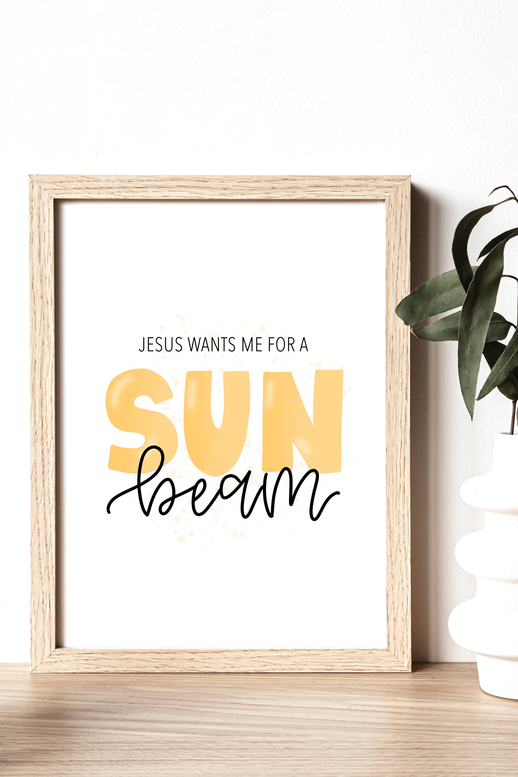 Jesus Wants Me for A Sunbeam Printable Wall Art, LDS Primary Quote ...