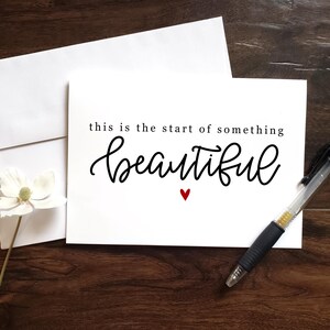 Printable This is the Start of Something Beautiful Card, Baby Shower ...