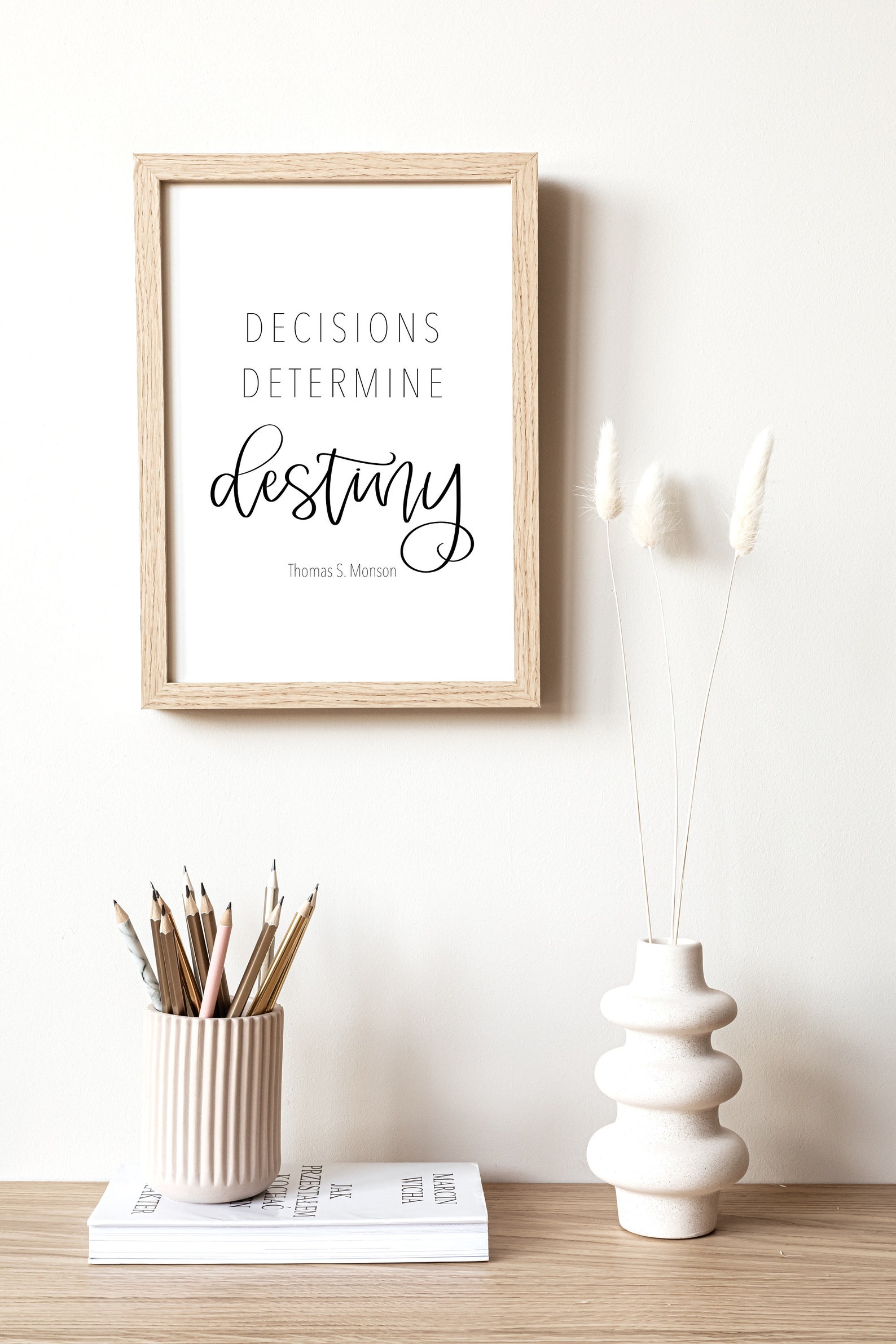 Decisions Determine Destiny Printable Wall Art Decisions - Etsy