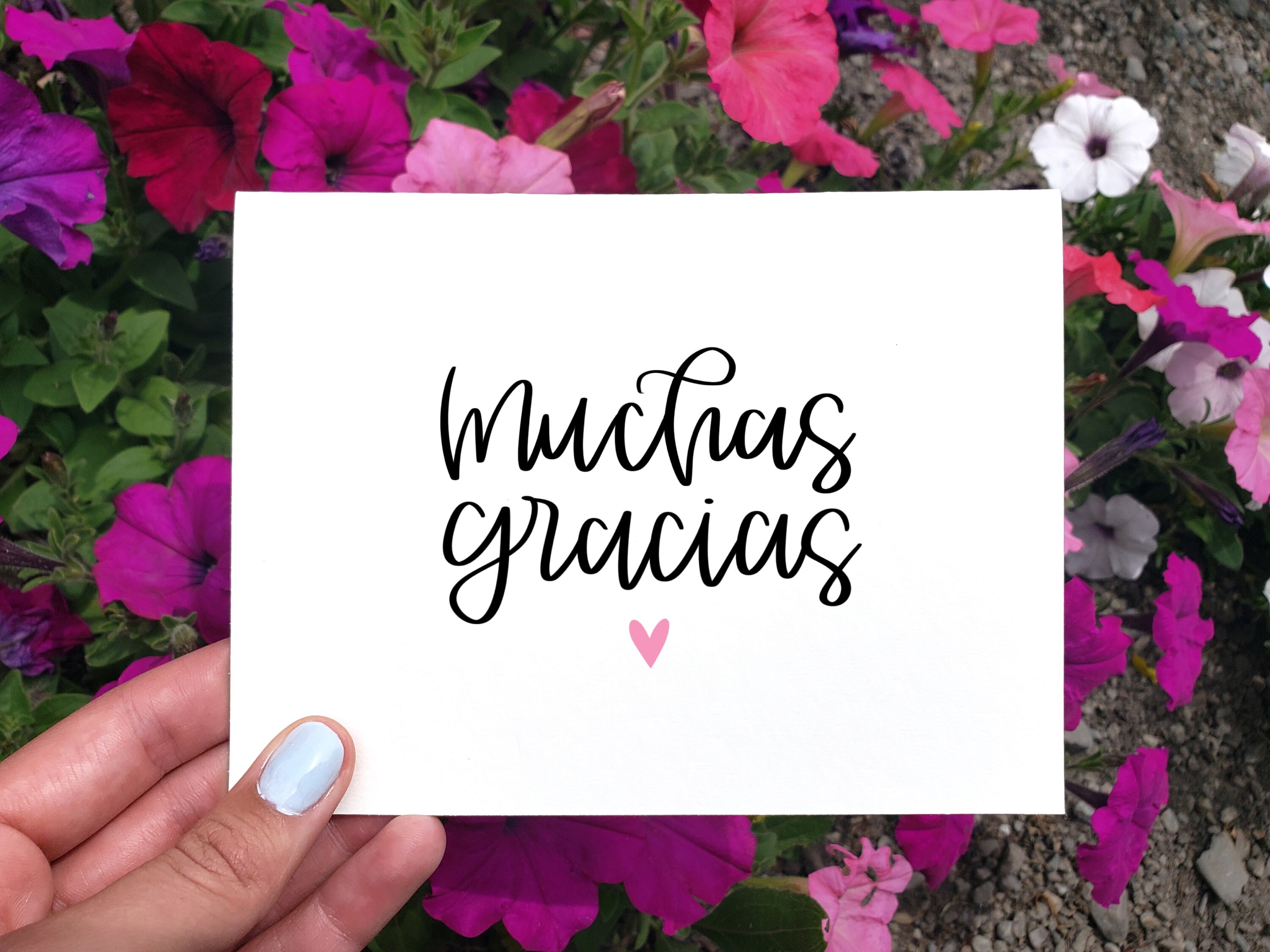 Printable Muchas Gracias Card, Instant Download Thank You Card ...
