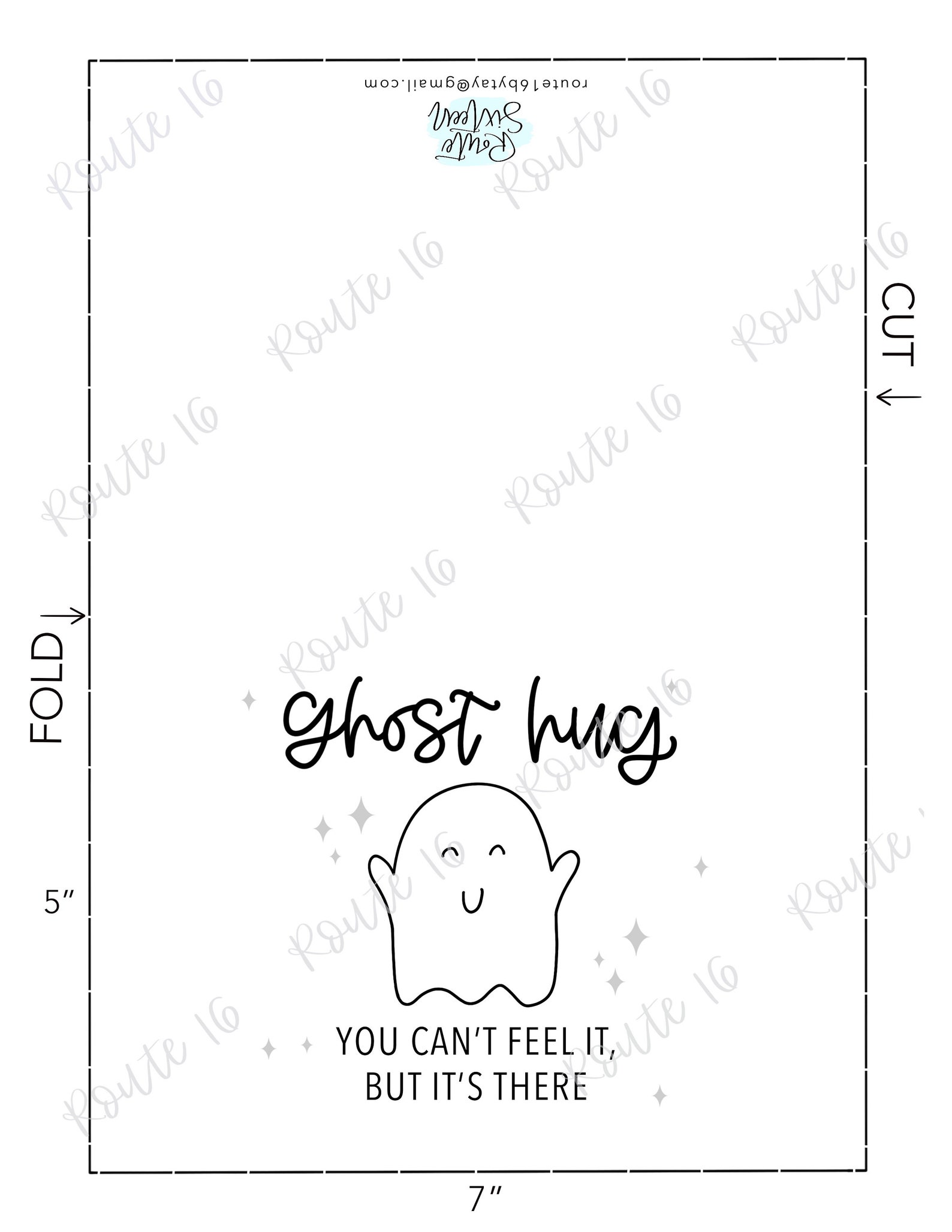Ghost Hug Card, Get Well Soon Card, Printable Thinking of You Card ...