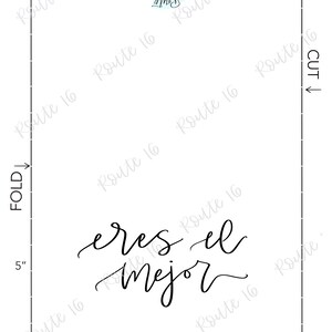 Eres El Mejor Card, Printable You Are Amazing Card, Thinking of You ...
