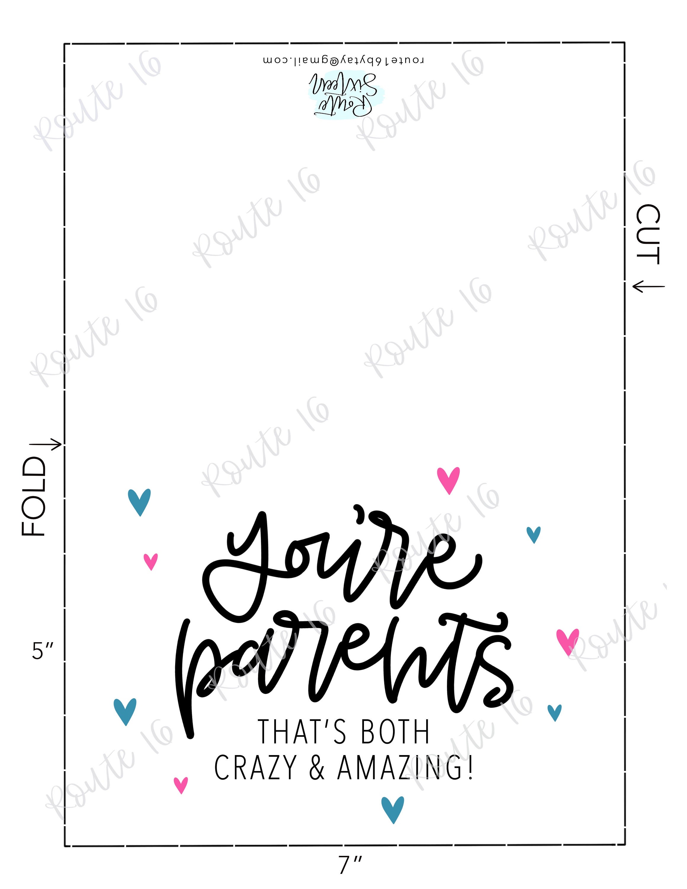 Printable You're Parents Card Minimalist Baby Shower - Etsy