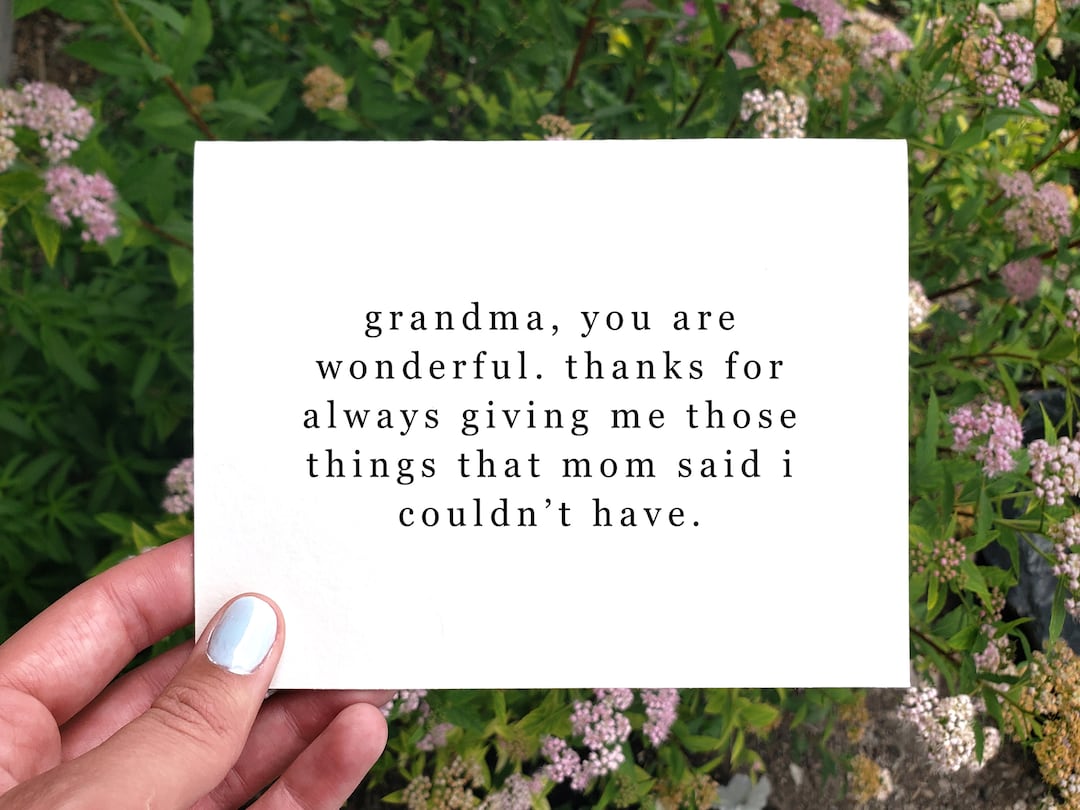 Grandma You Are Wonderful, Printable Funny Mothers Day Card for Grandma ...