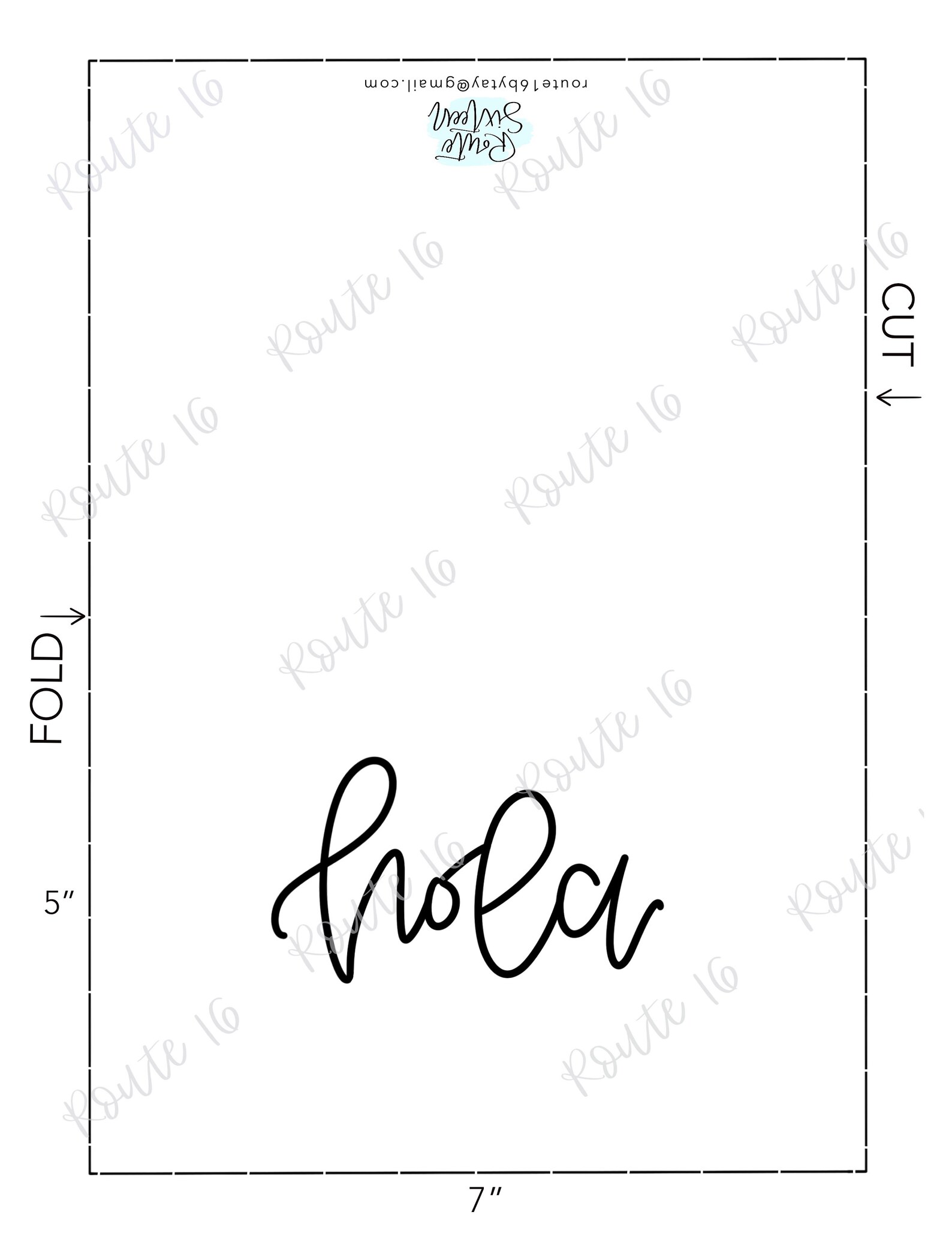 Printable Hola Card, Digital Download Hello Card, Minimalist Greeting Card for Friends, Tarjeta ...