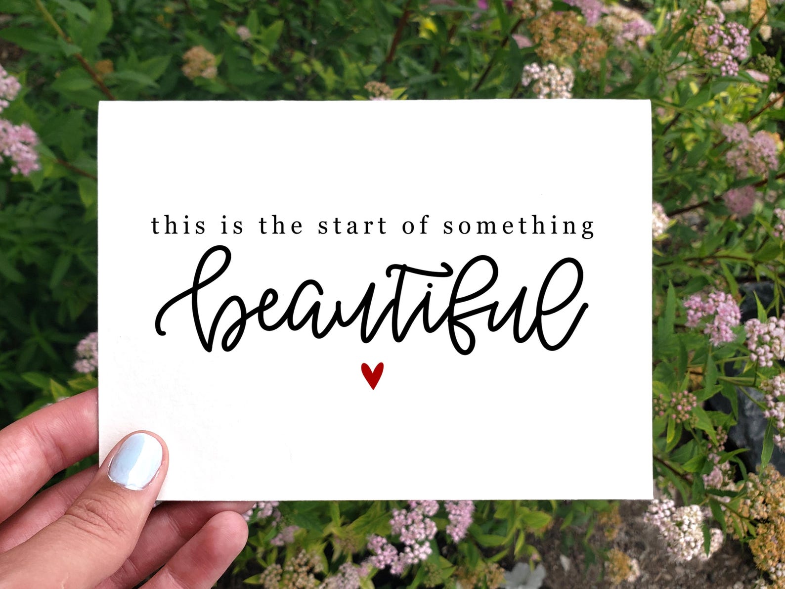 Printable This is the Start of Something Beautiful Card, Baby Shower ...