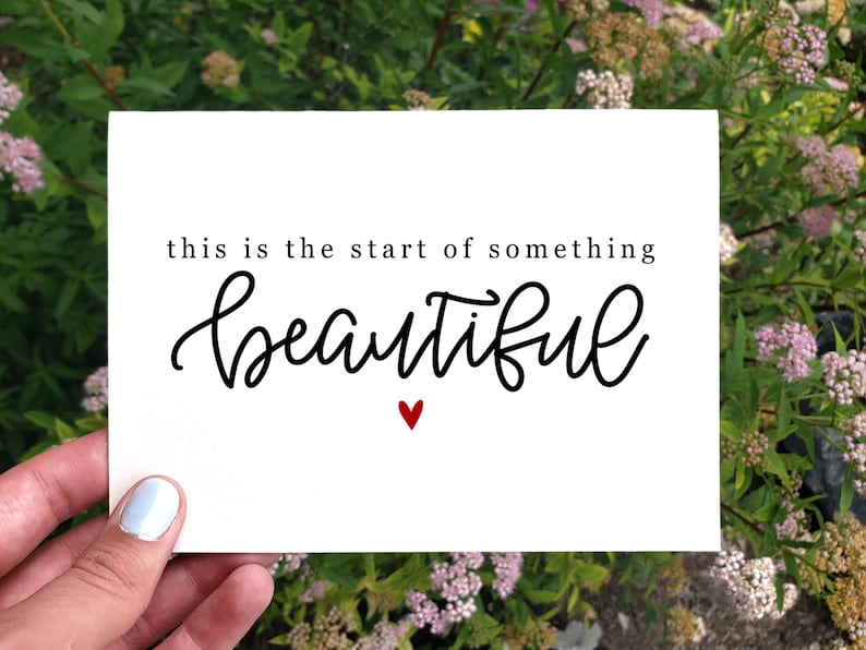 Printable This is the Start of Something Beautiful Card, Baby Shower ...