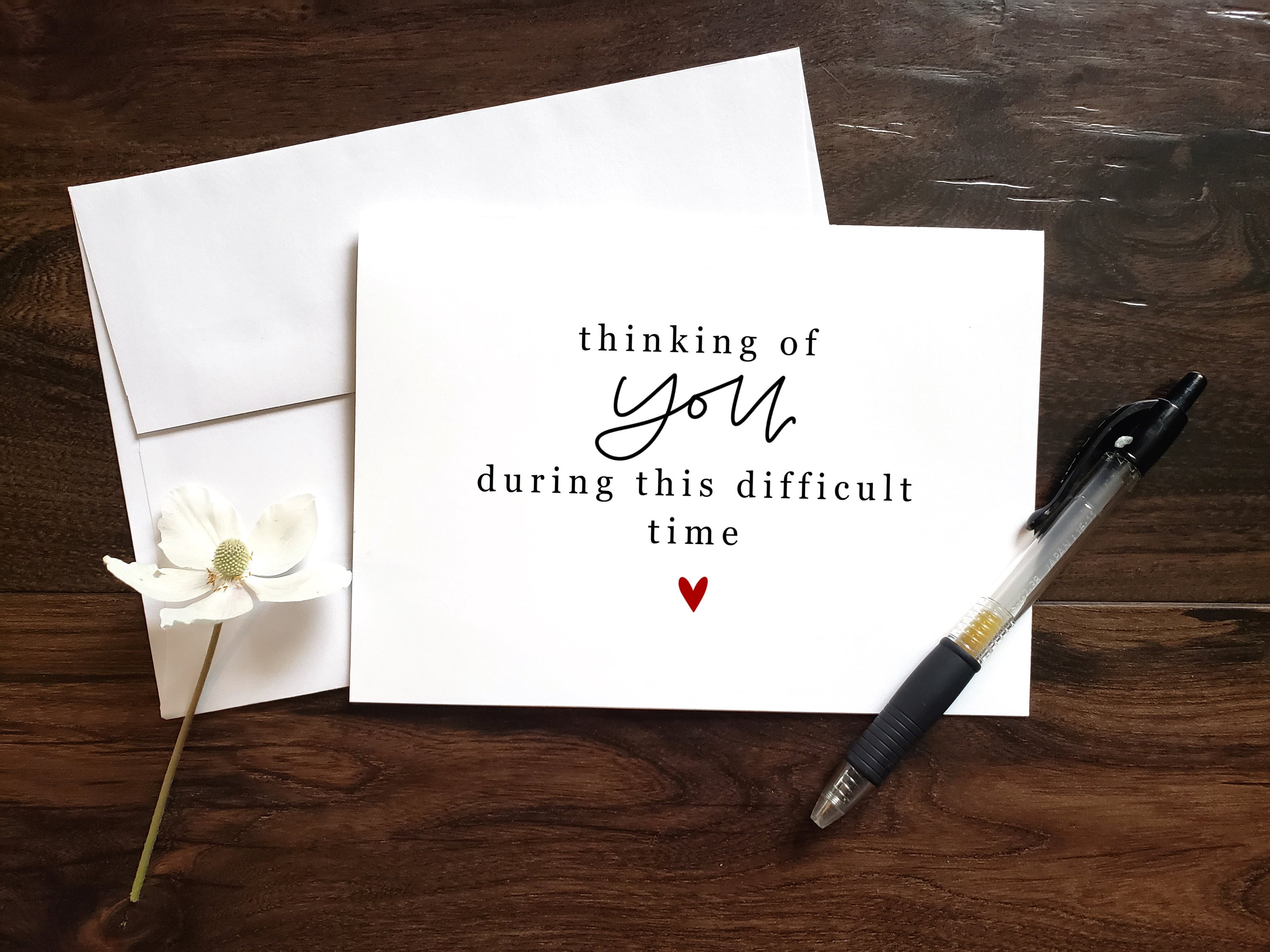 Thinking of You During This Difficult Time Card, Printable Sympathy ...