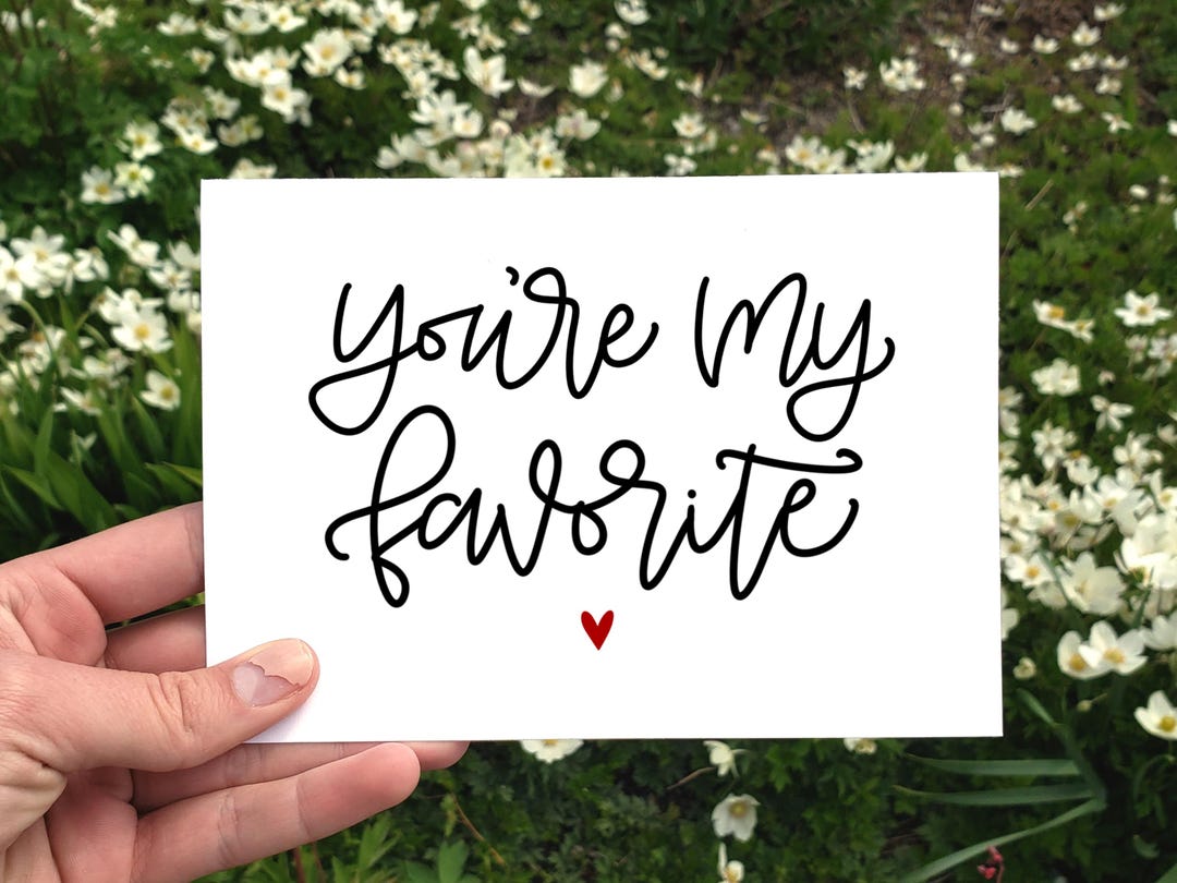 Printable You're My Favorite Card, Instant Download Card, Best Friend ...