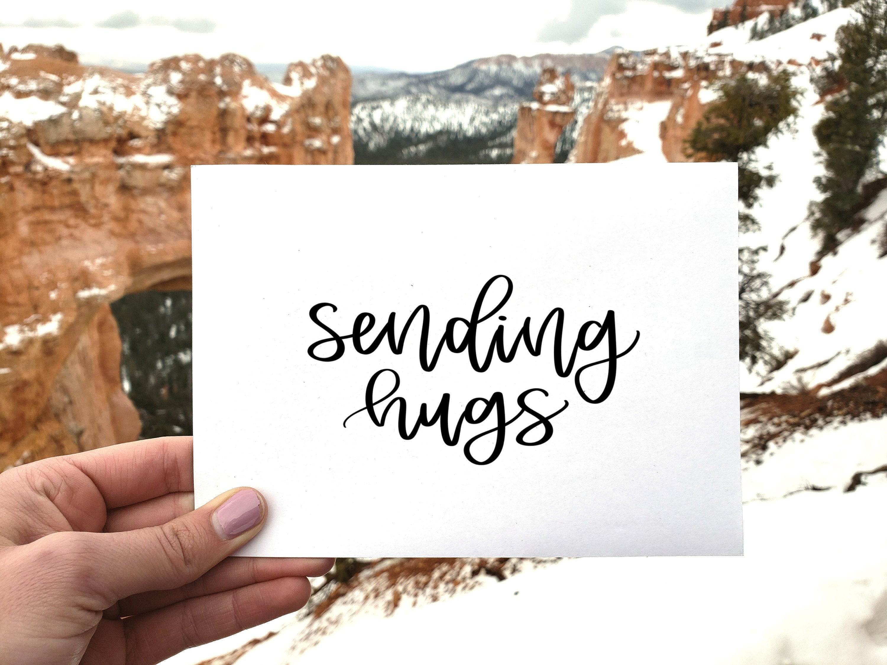 Sending Hugs Card, Printable Birthday Card, Printable Sympathy Card ...