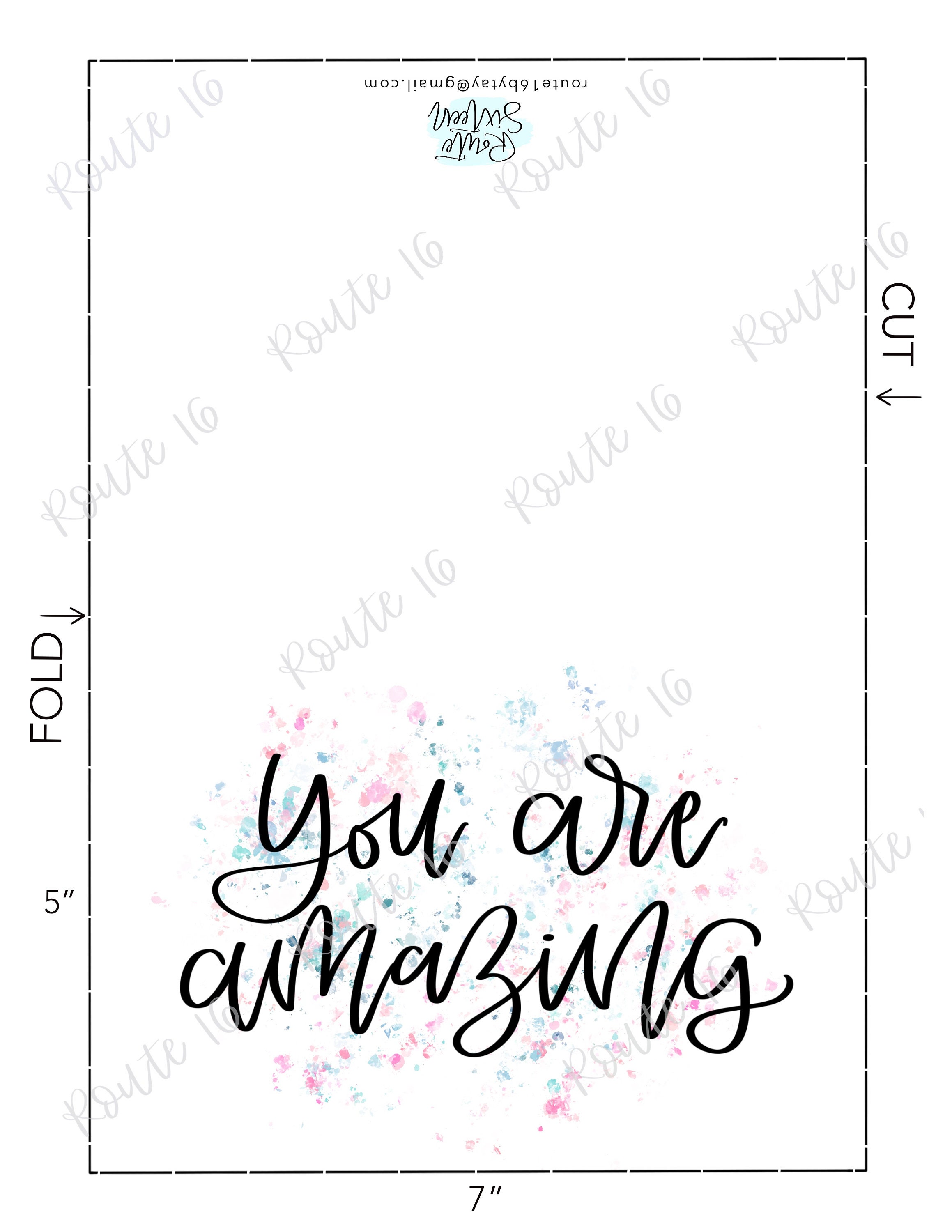 Printable You Are Amazing Card Thinking of You Card Congrats - Etsy