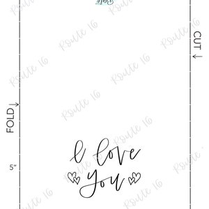 I Love You Card, Instant Download Card, Printable Love Card, Digital ...