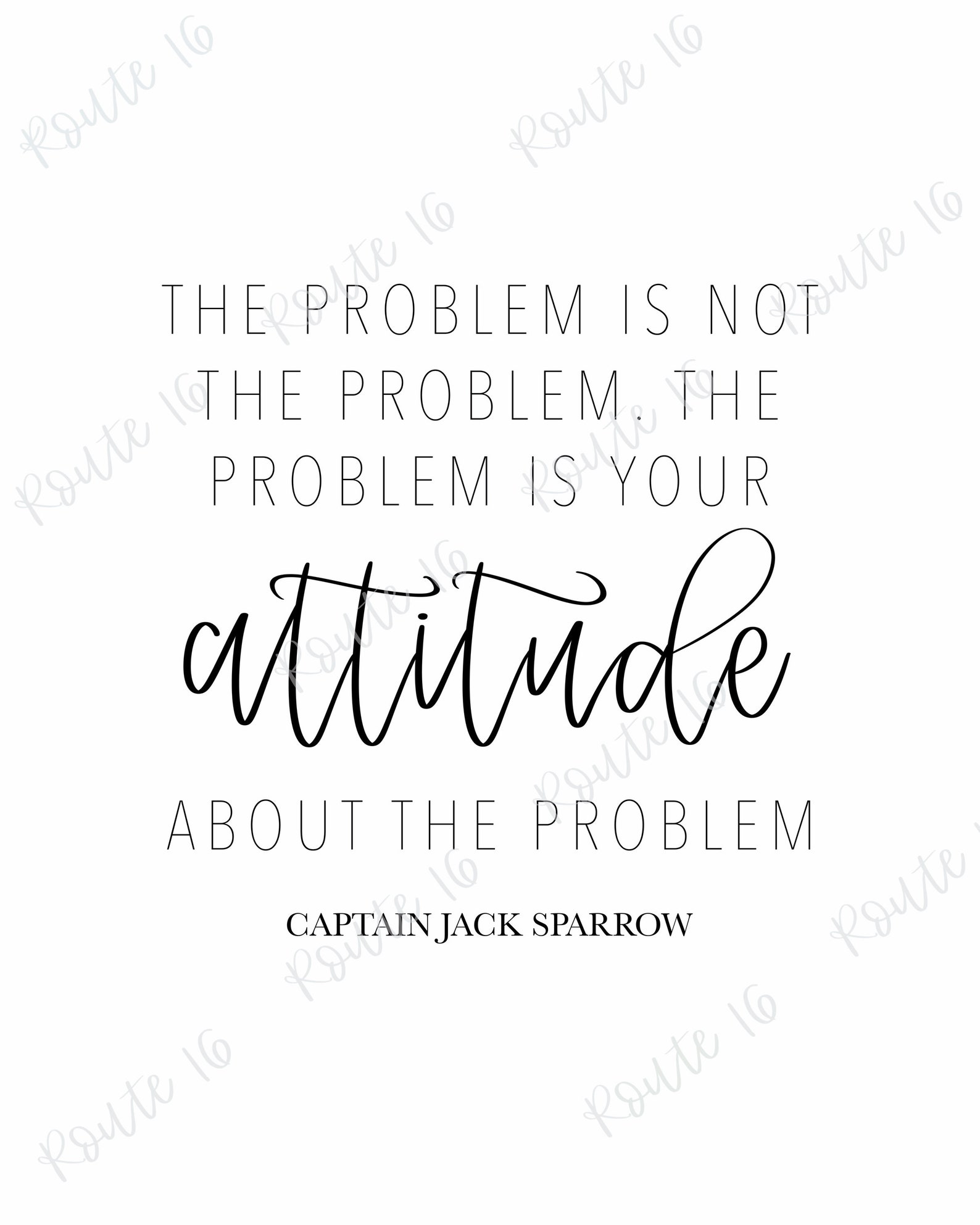 The Problem is Not the Problem Captain Jack Sparrow Wall Art - Etsy