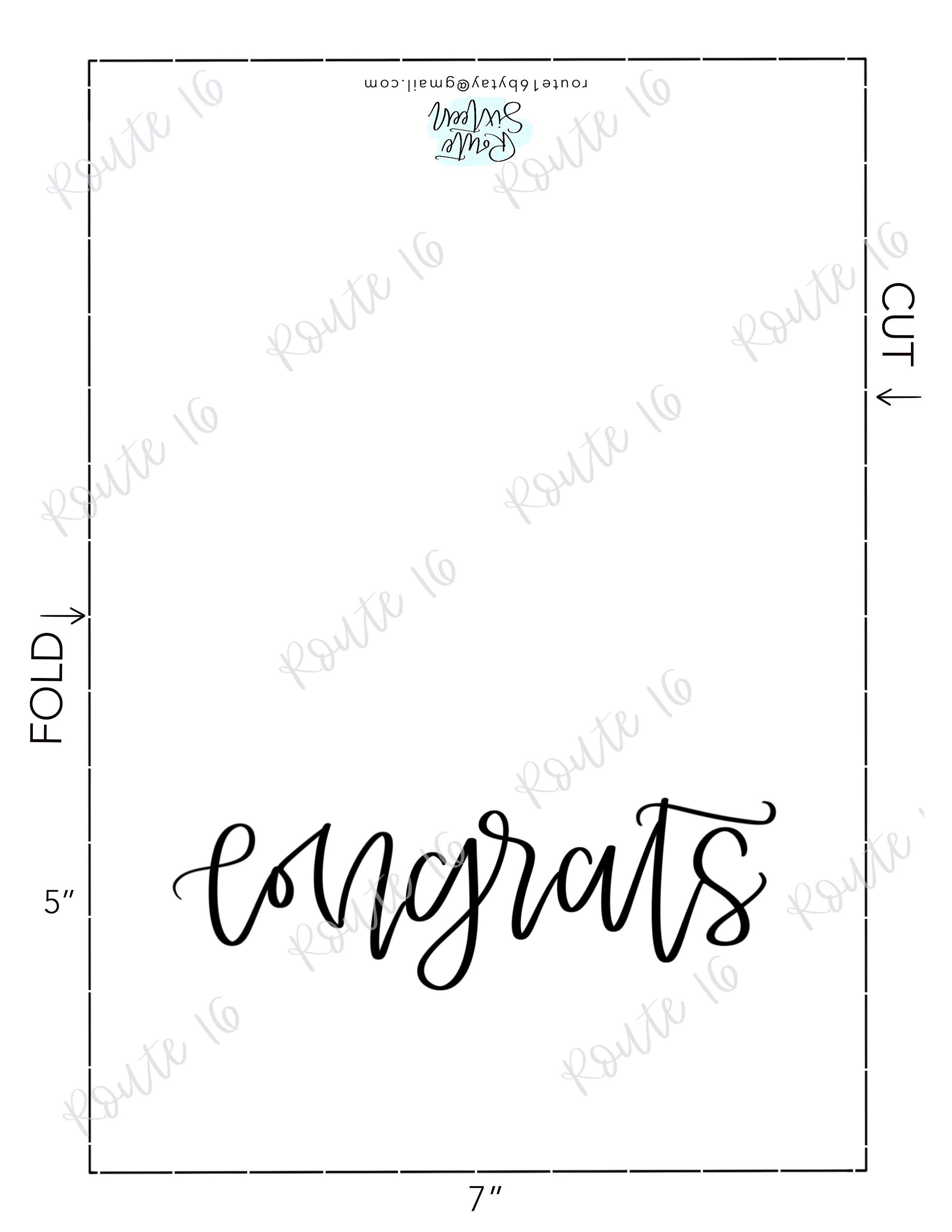 Congrats Card, Instant Download Congrats Card, Printable Congrats Card ...