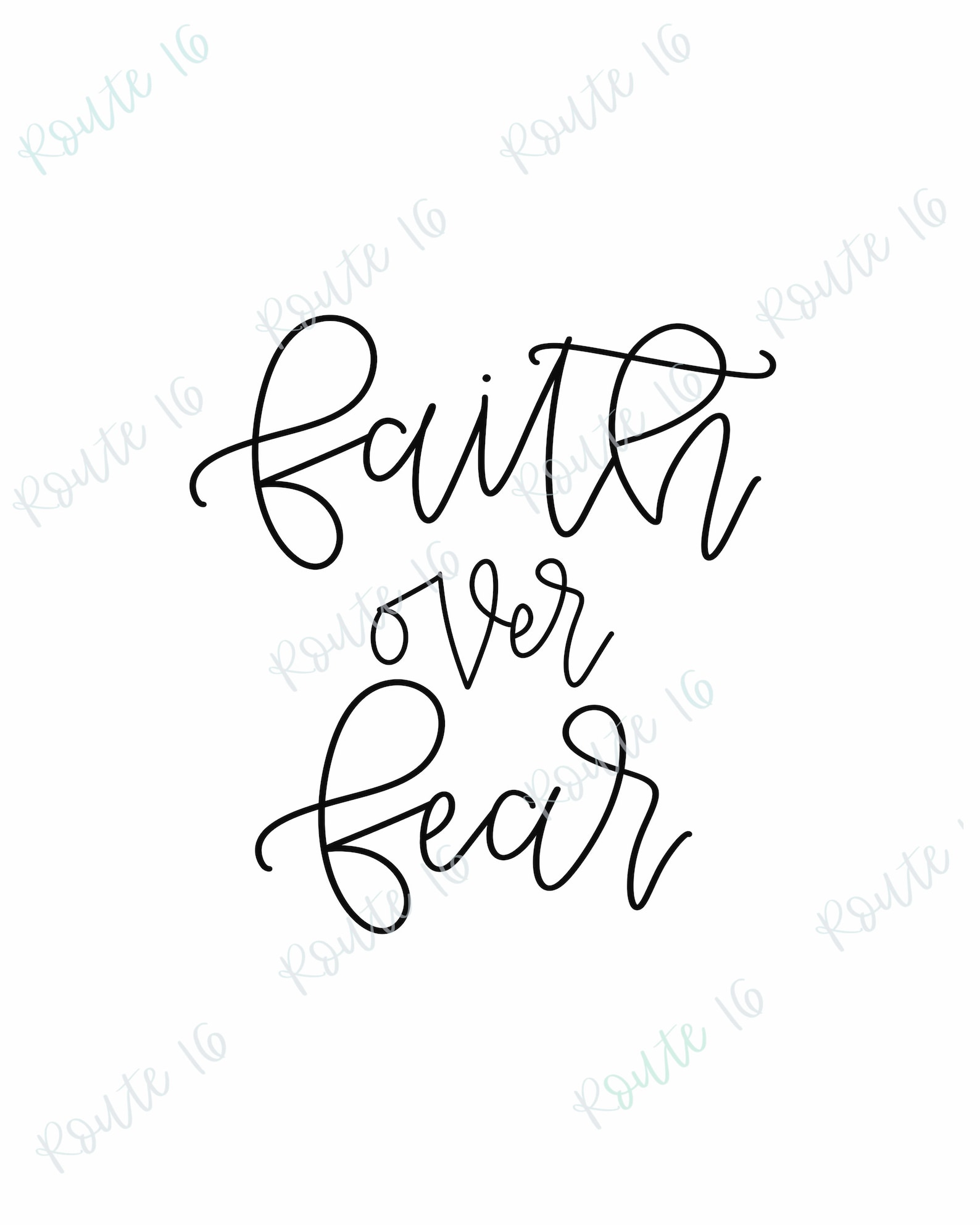 Faith Over Fear Printable Wall Art, Bible Verse Wall Art, Faith Over ...