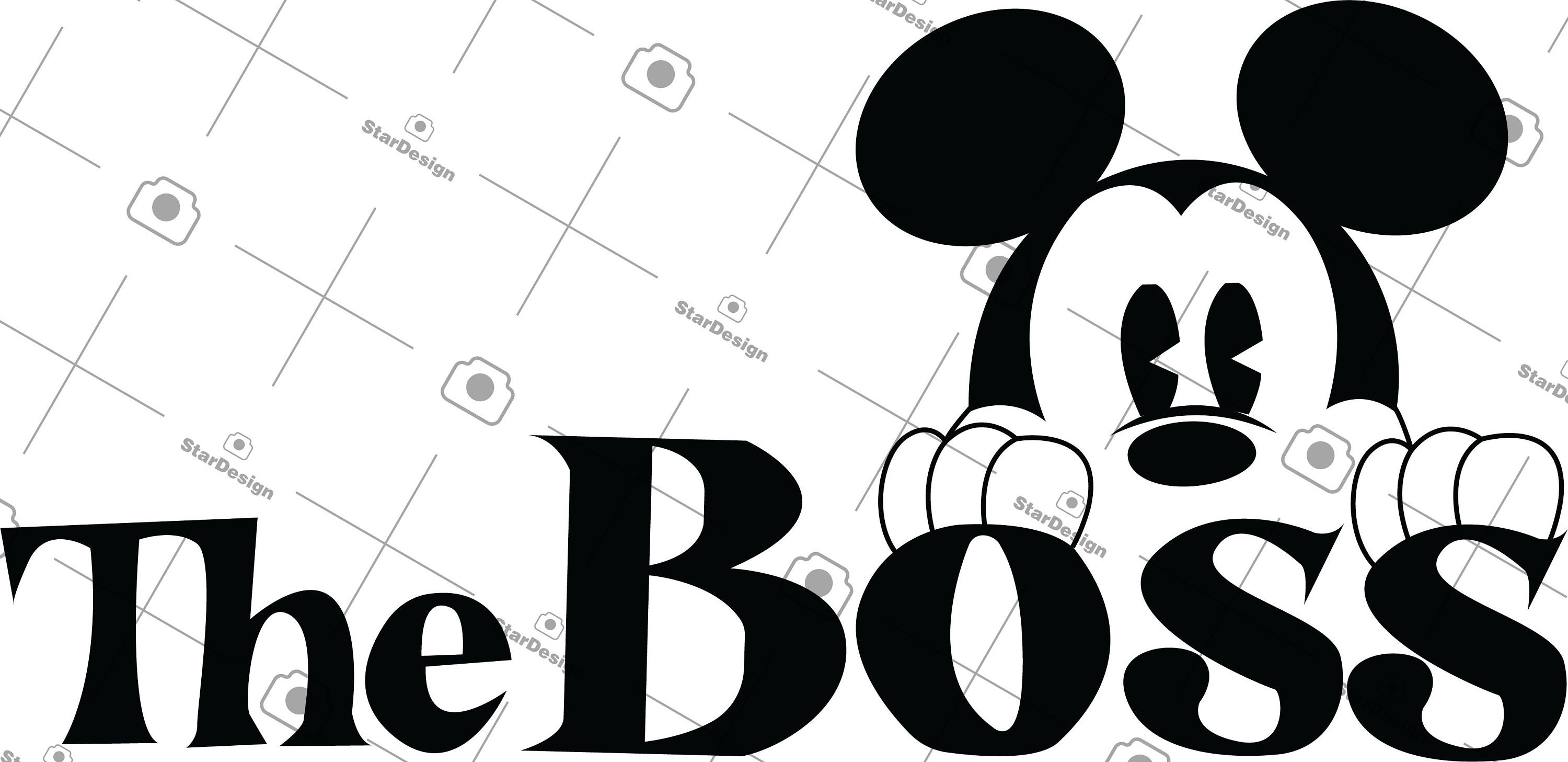 Mickey Mouse El Boss svg Minnie Mouse El verdadero Boss svg | Etsy