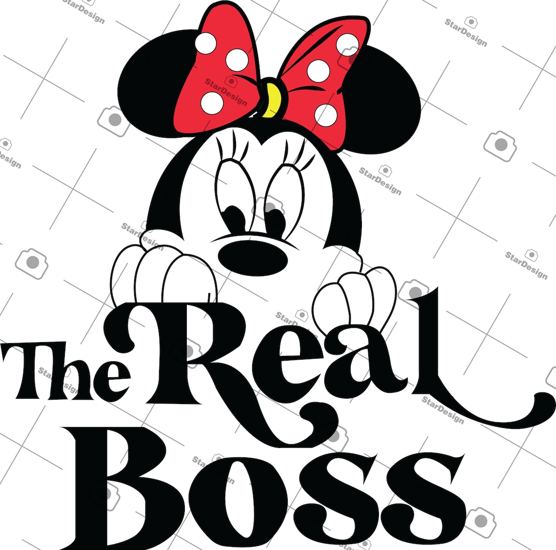 Mickey Mouse El Boss svg Minnie Mouse El verdadero Boss svg | Etsy