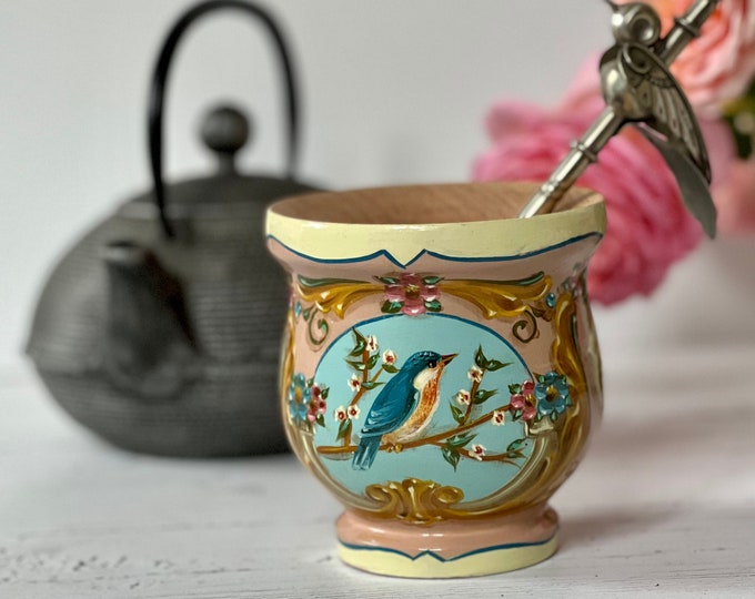 Wooden Yerba Mate Cup, Unique Gift, Hand Painted by Artist, Gift for ...