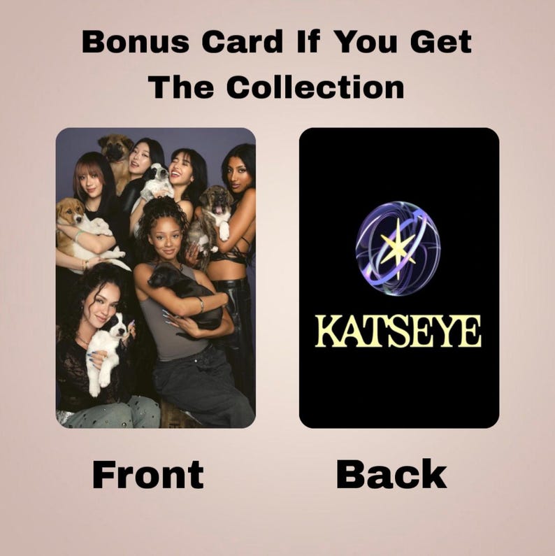 KATSEYE- Puppy Photoshoot / Photocard/ Eyekons / Katseye Merch/ K-pop ...