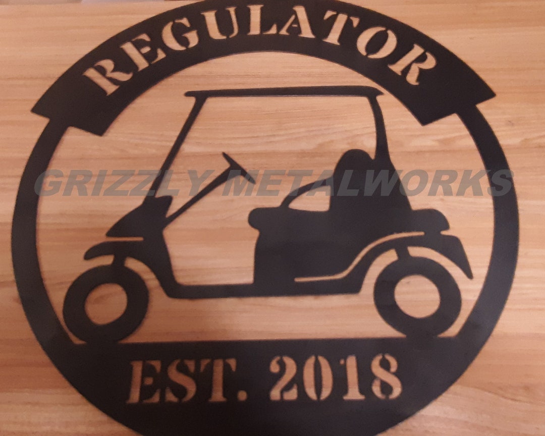 Personalized Golf Cart Metal Sign, Heavy Duty 14 GA Steel - Etsy