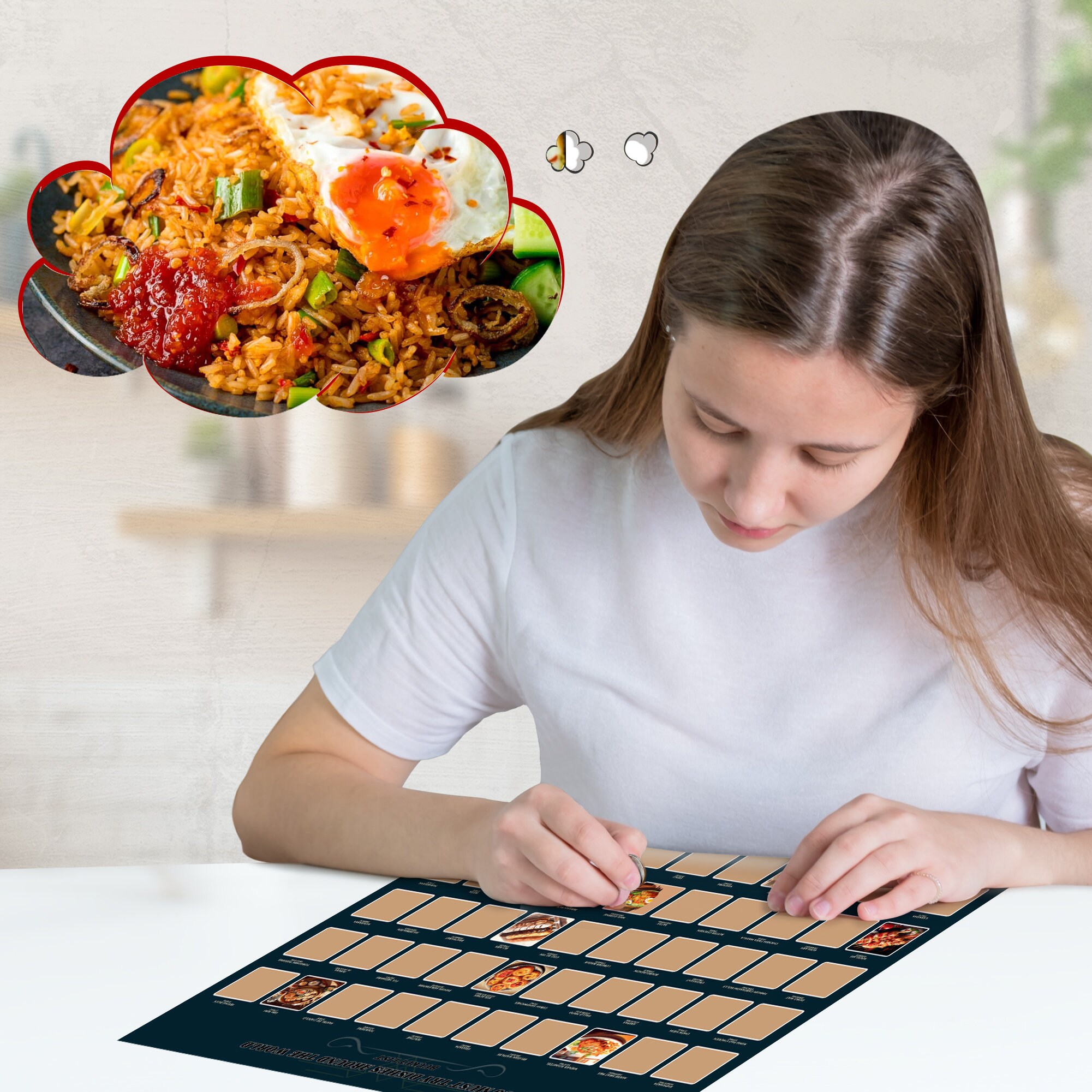 Top 100 Must Try Dishes Around the World Scratch off Poster Culinary ...