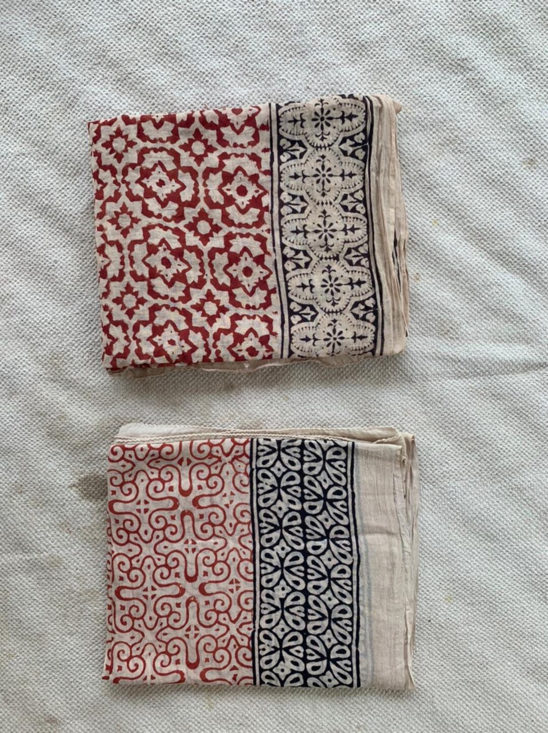 Set of 2 Beautiful Indian Handmade Cotton Pareo | Women's Sarong ...