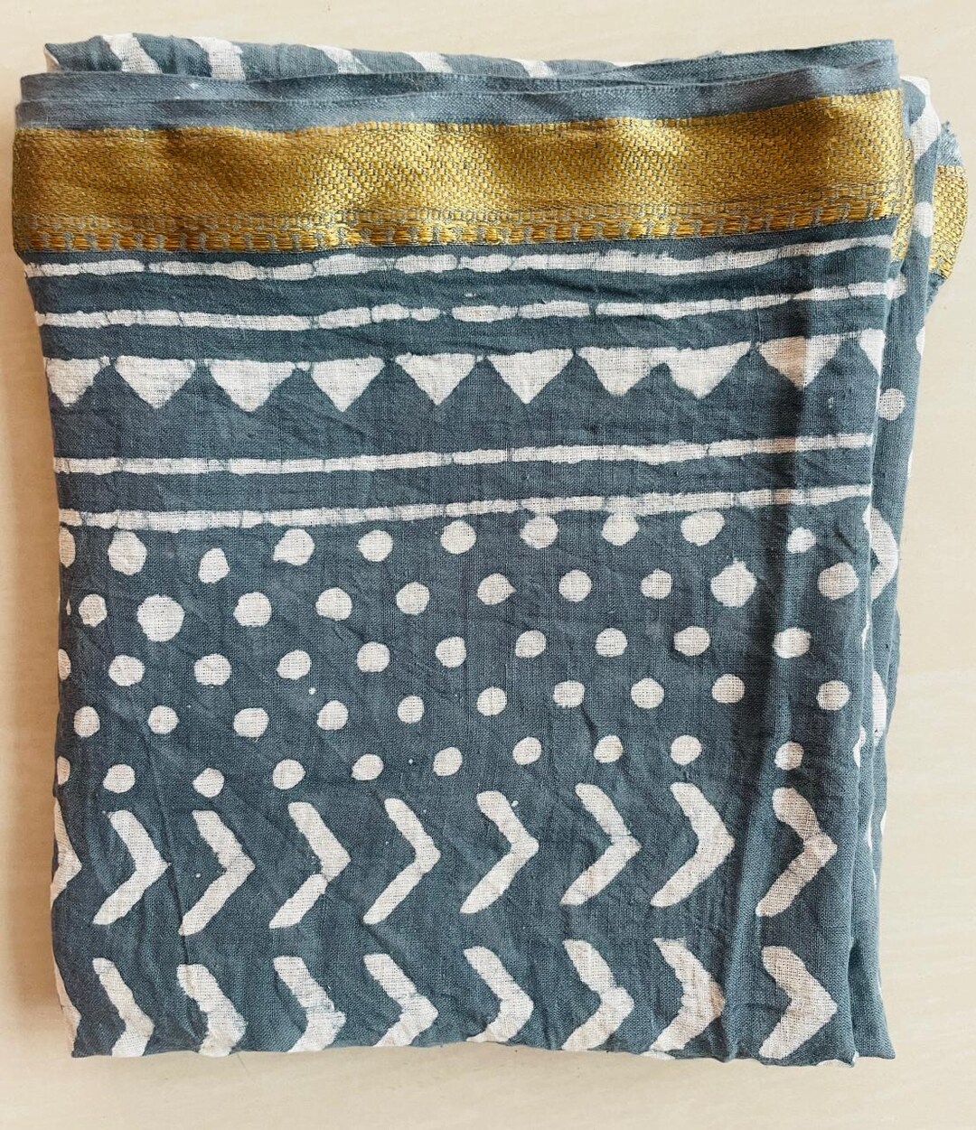 Handmade Indian Cotton Pareo | Mud Print Sarong | Decorative Dupatta - Etsy