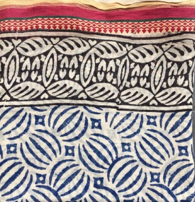 Jari Hand Block Print Pareo Pariyo Sarong Bagru Print,ladies Scarves ...