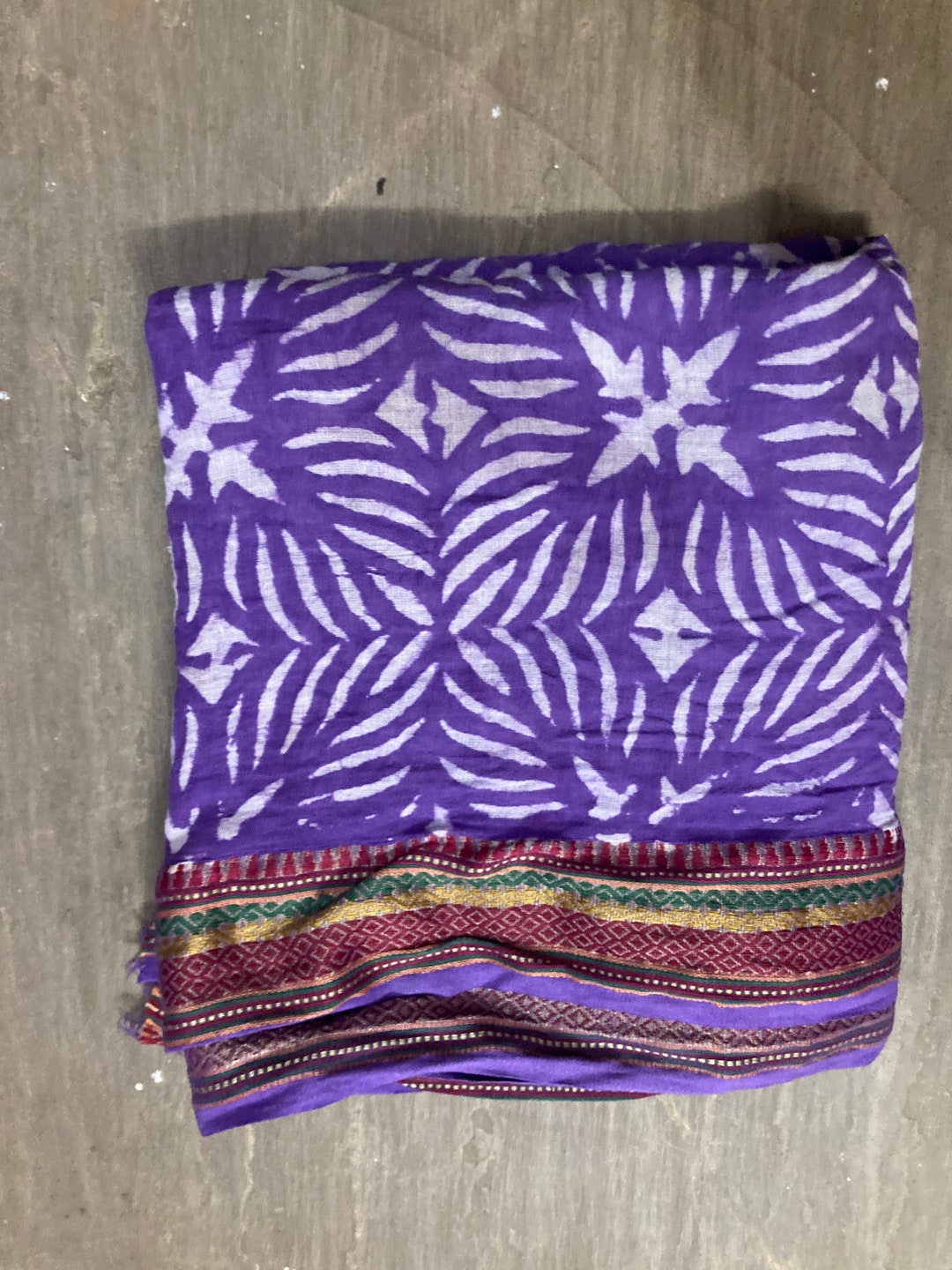 Indian Handmade Mud Print Sarong | Cotton Pareo | Decorative Women's ...