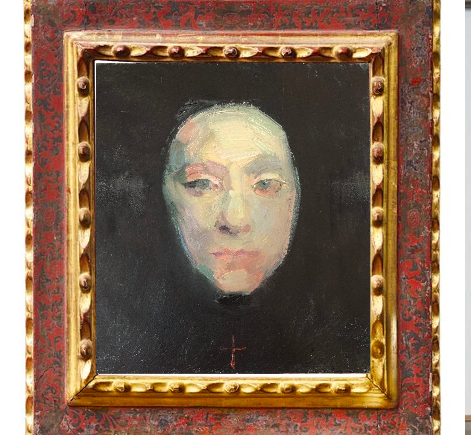 Nun Oil Portrait Original Painting Religious Wall Art Female - Etsy