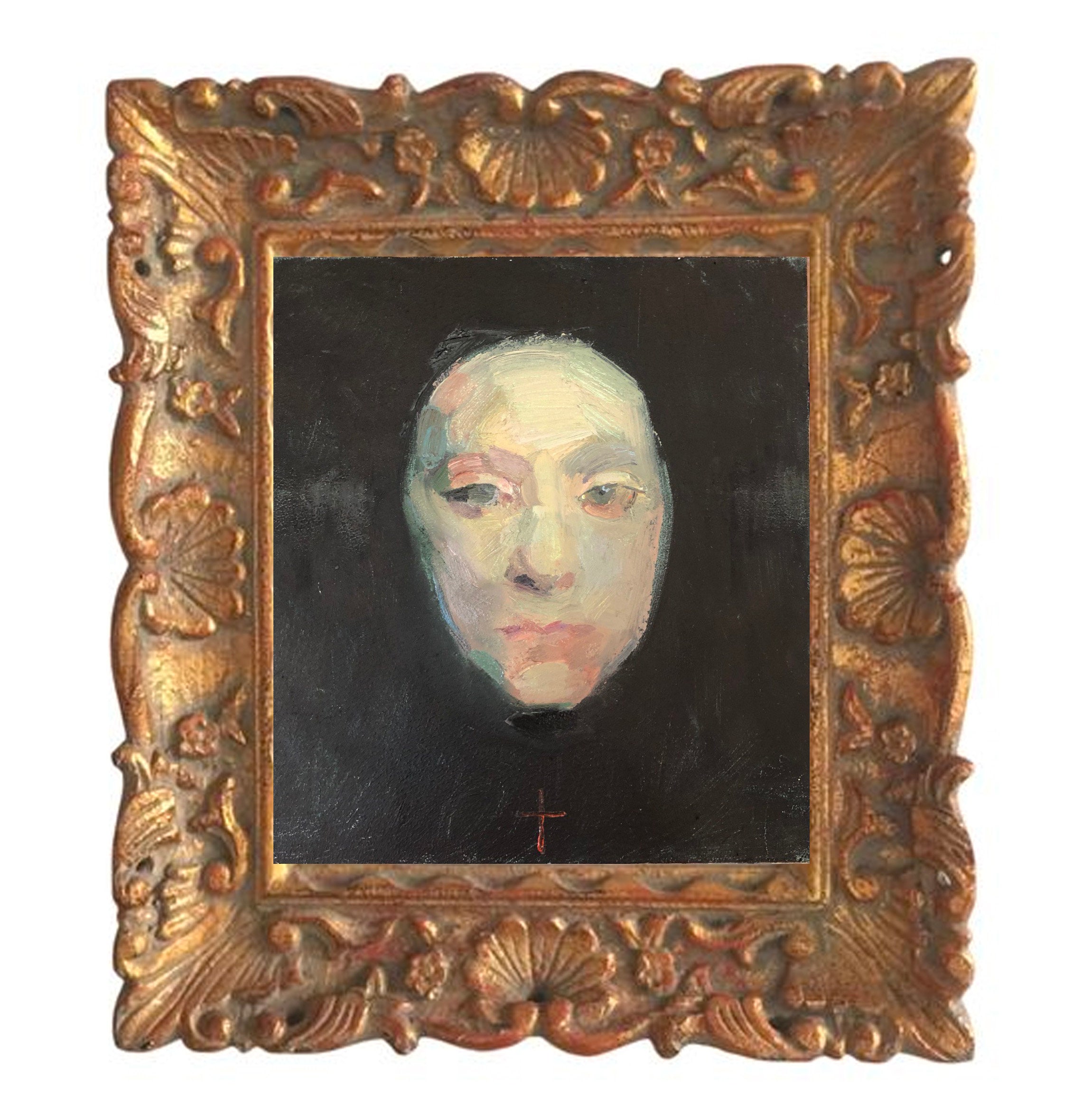 Nun Oil Portrait Original Painting Religious Wall Art Female - Etsy