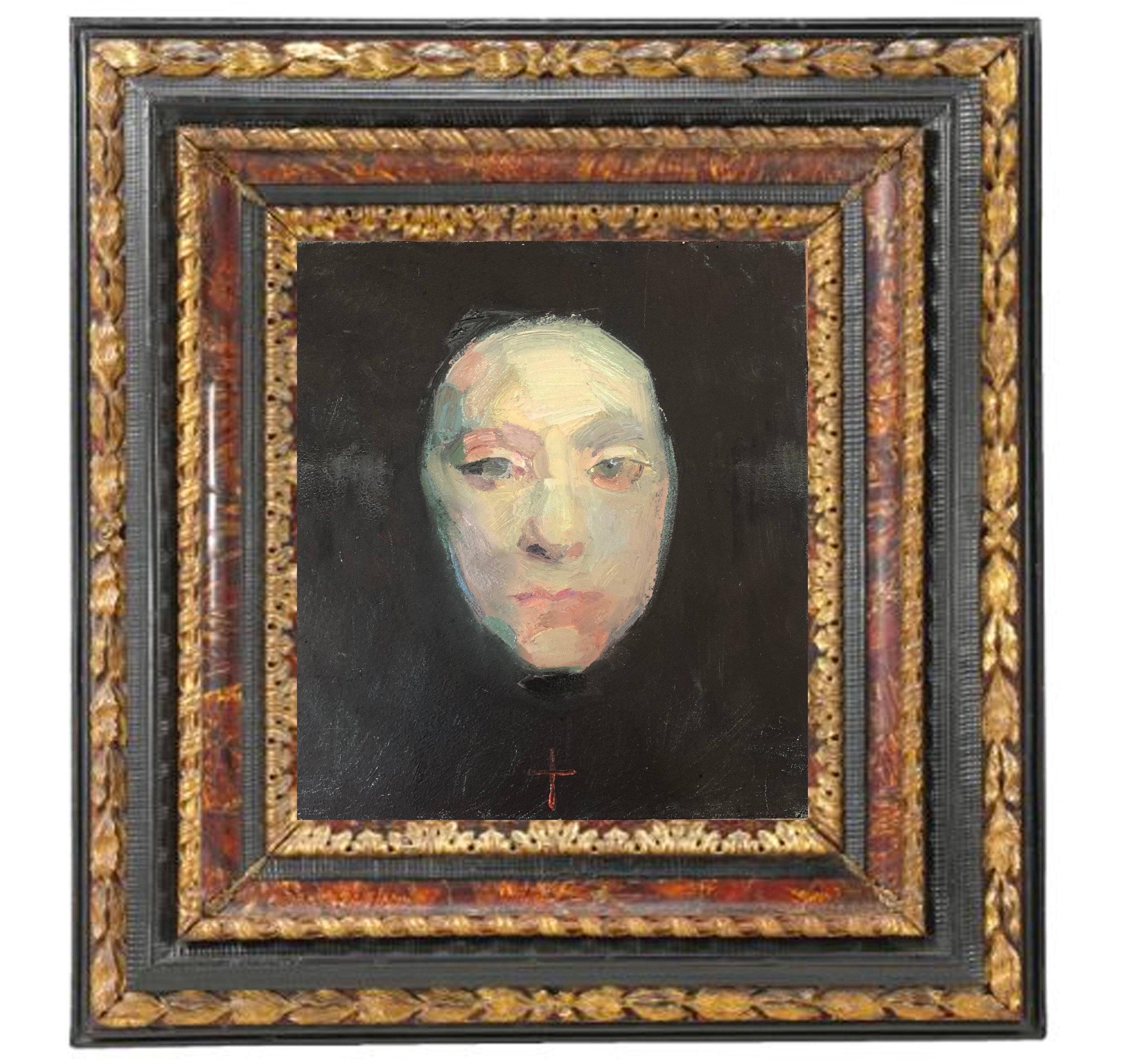 Nun Oil Portrait Original Painting Religious Wall Art Female - Etsy