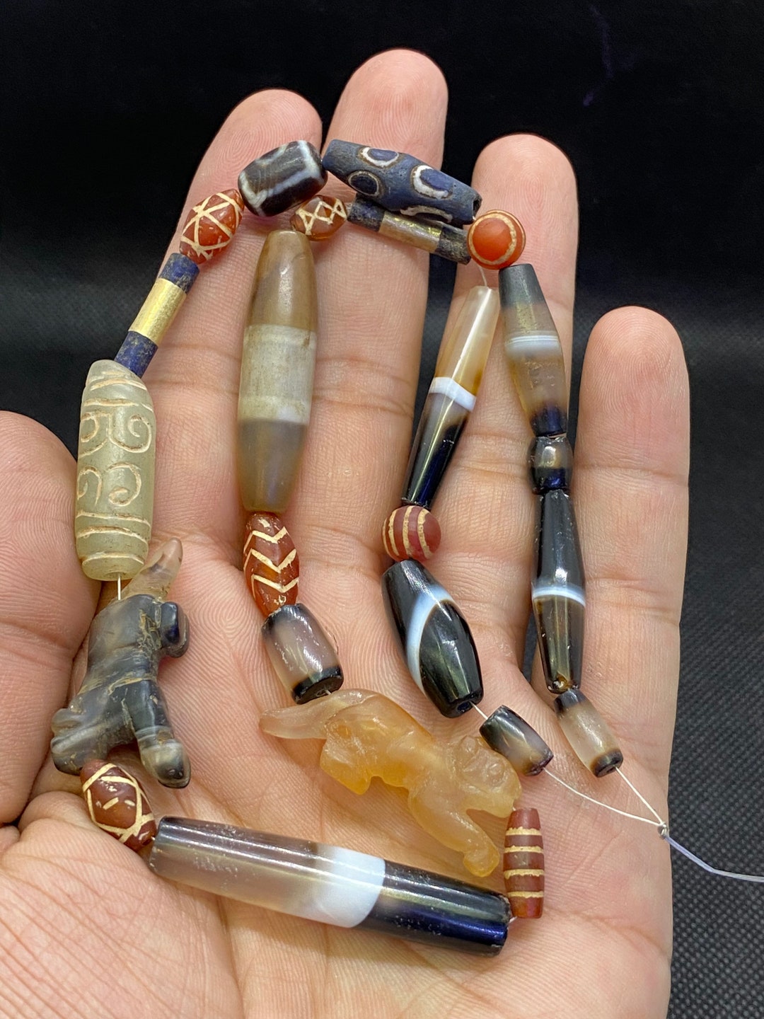 Rare Old Ancient Mixed Unique Beads Collectible Bead - Etsy