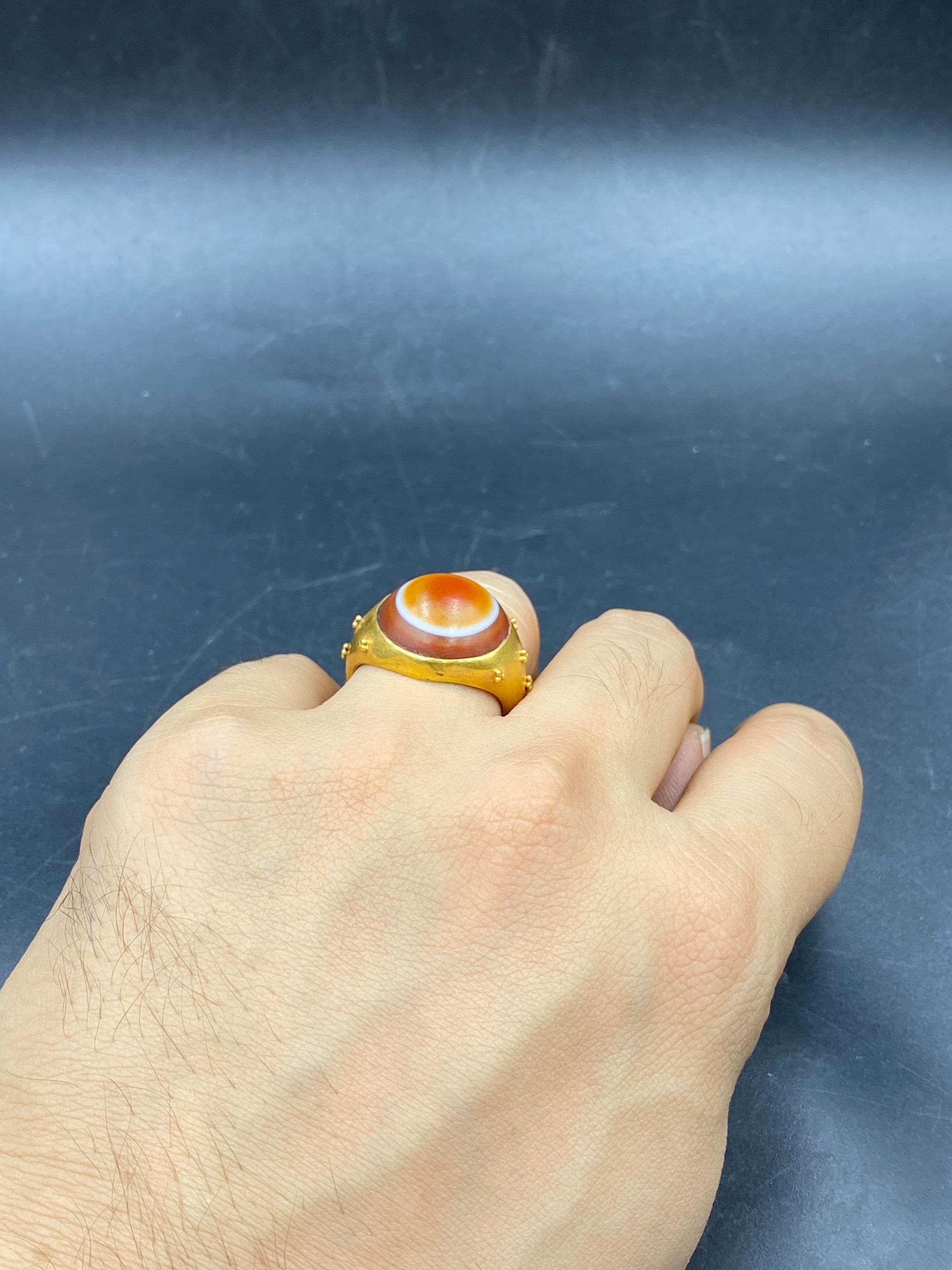 Wonderful Antique Orange White Color Very Old Ancient - Etsy