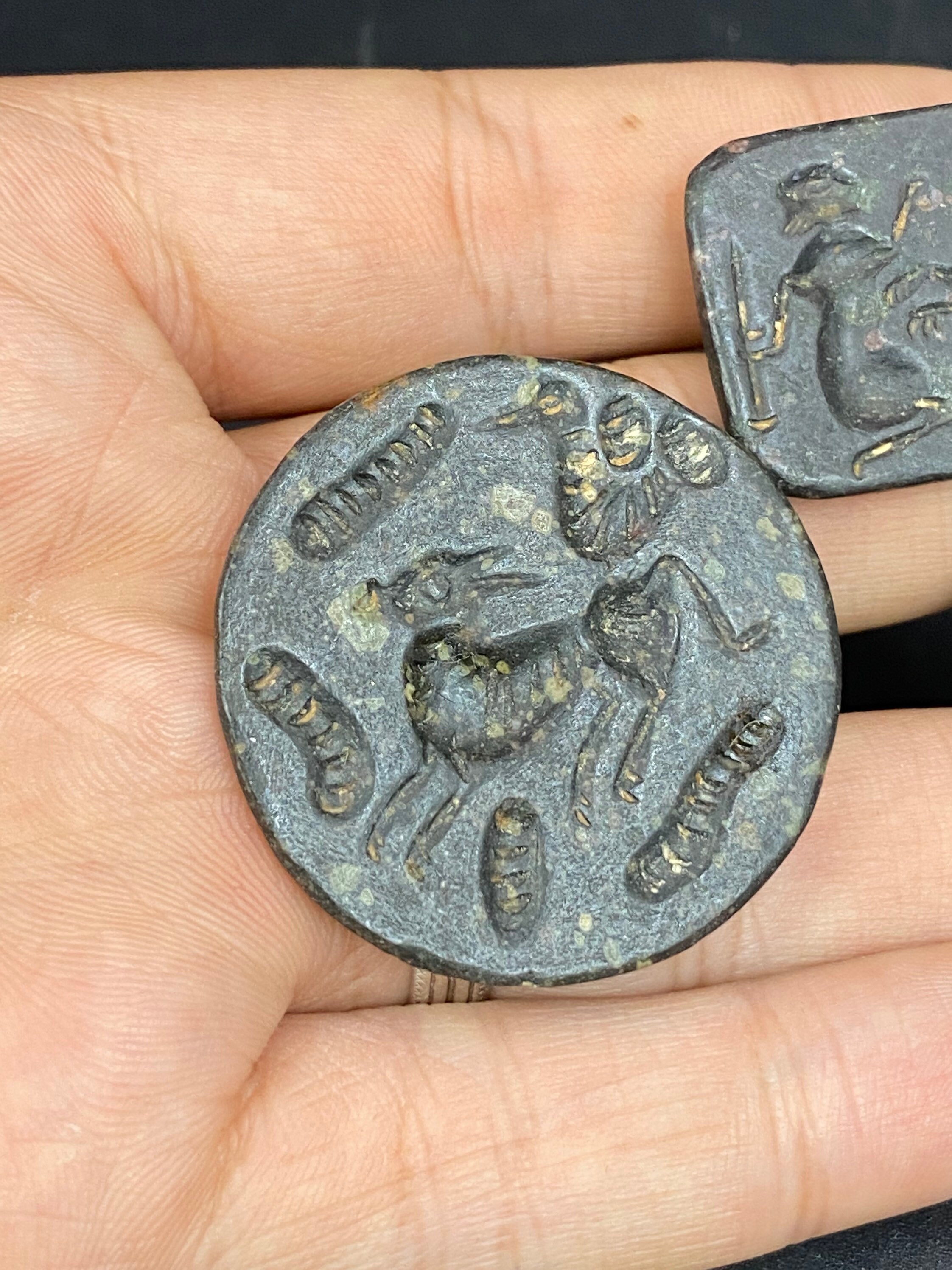 Rare Old Ancient Greek Emperor Black Jasper Signet Stamp - Etsy