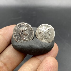 2 Piece Very Beautiful Old Ancient Solid Silver Coin - Etsy