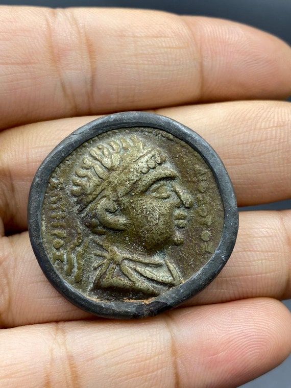Rare!!!! Very old ancient beautiful greek emperor sig… - Gem