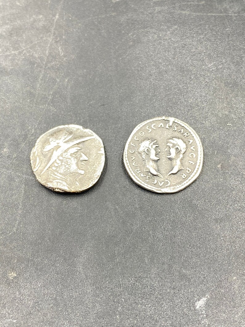 2 Piece Very Beautiful Old Ancient Solid Silver Coin - Etsy