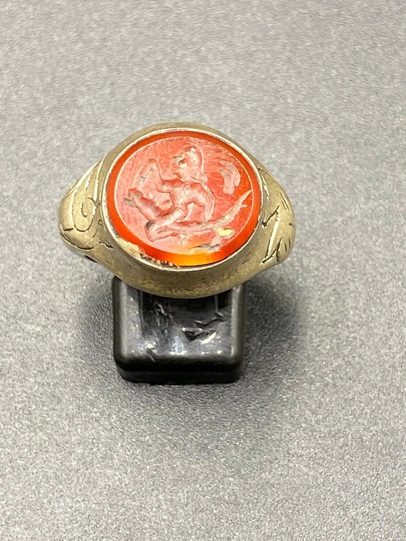 Very beautiful intaglio old Ancient Greek emperor ca… - Gem