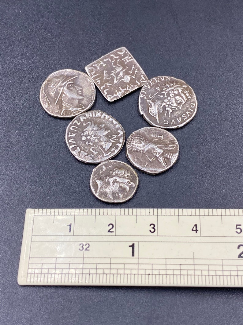 Beautiful Lot of Ancient Silver Coin Very Unique and | Etsy