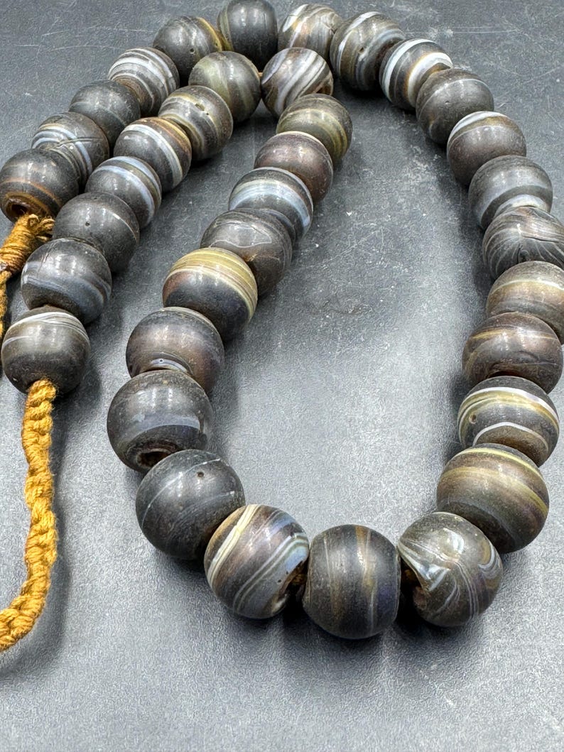 Very Unique Old Antique African Glass Beads Necklace - Etsy