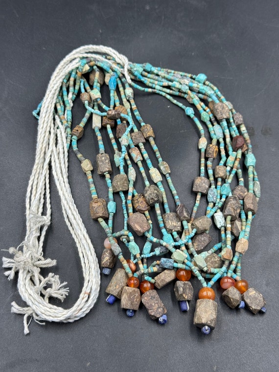 10 string Unique old ancient afghani old turquoise an… - Gem