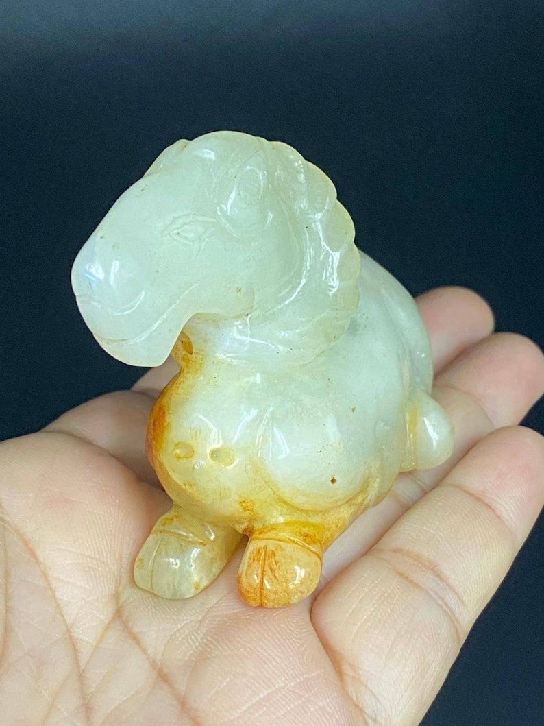 Very Beautiful Old Natural Light Green Jade Carved Animal - Etsy