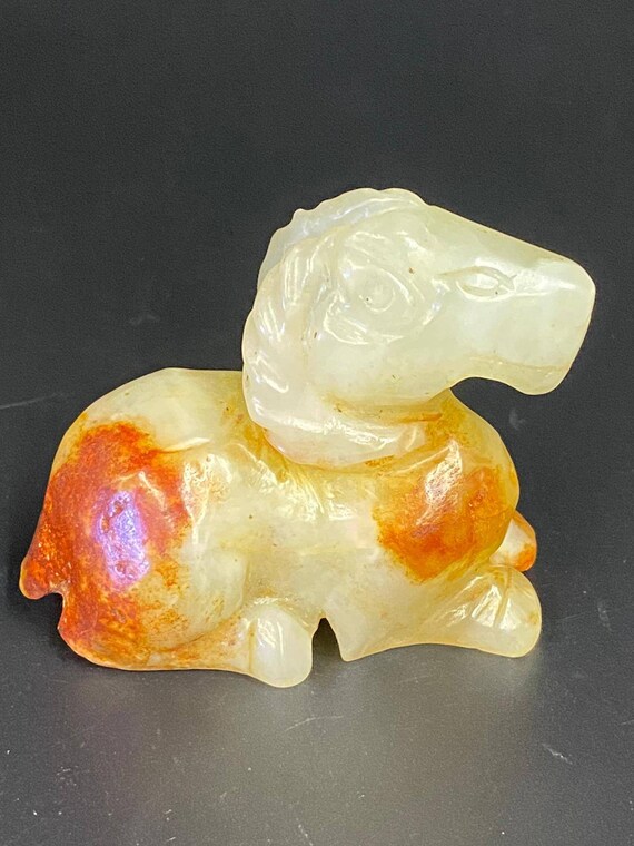 Very Beautiful Old Natural Light Green Jade Carved Animal - Etsy