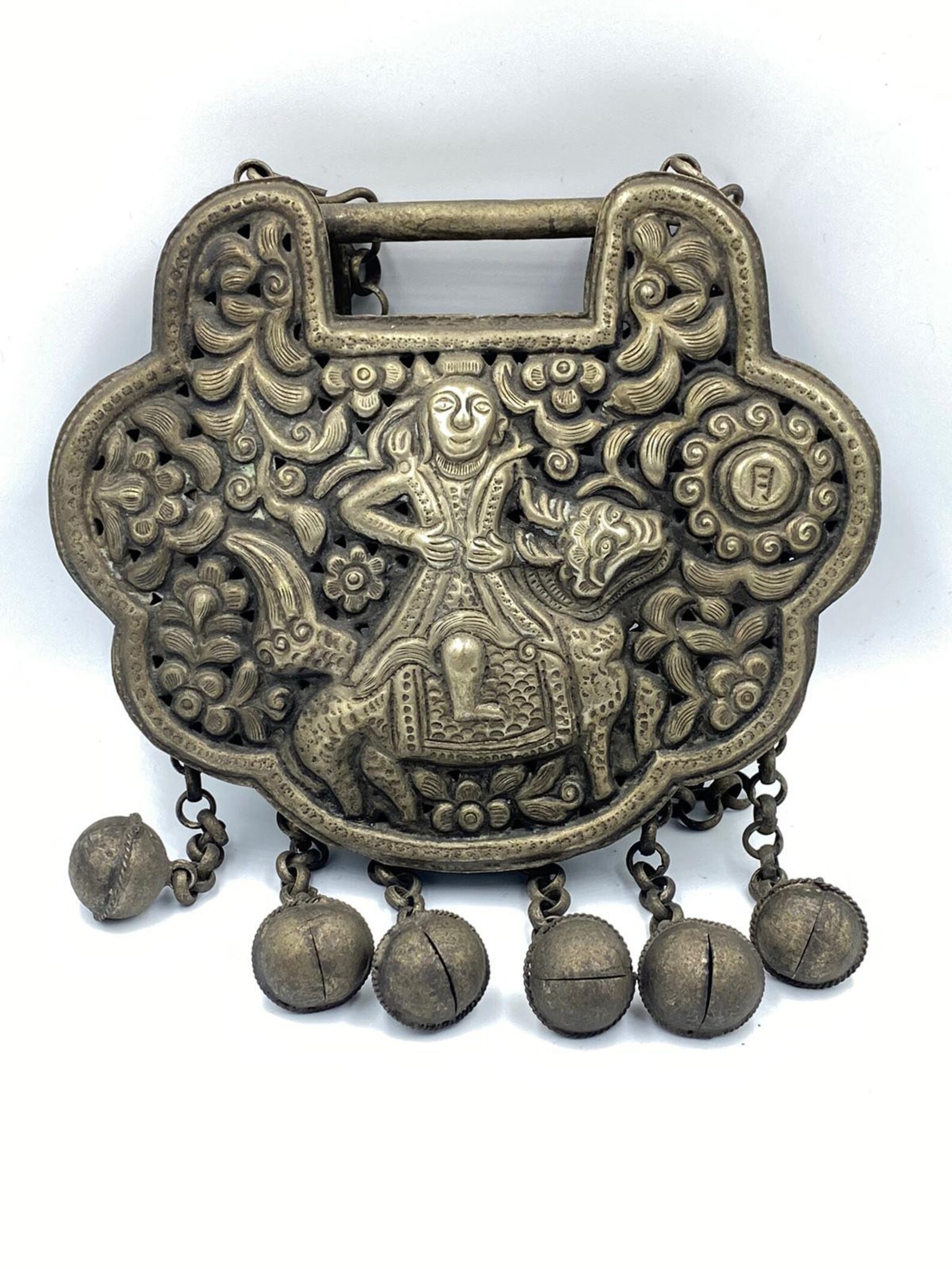 Very Beautiful Old Stunning Ancient Tibetan Big Chain Pendant - Etsy