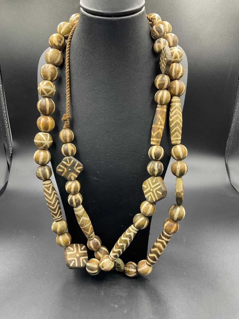Antique Old Pumtek Pyu Beads Necklace Beautiful Etched Bead - Etsy