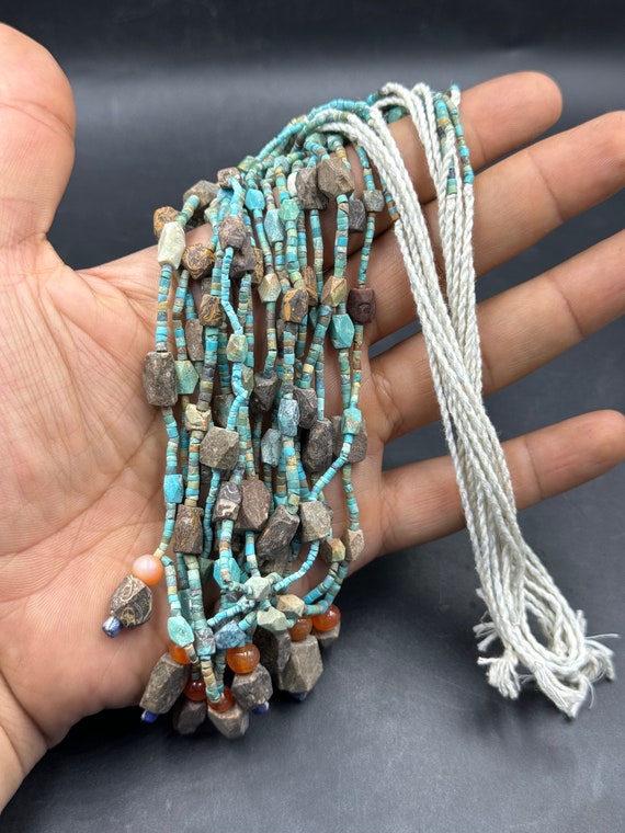 10 string Unique old ancient afghani old turquoise an… - Gem