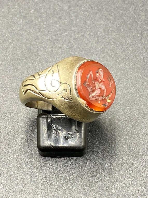 Very beautiful intaglio old Ancient Greek emperor ca… - Gem