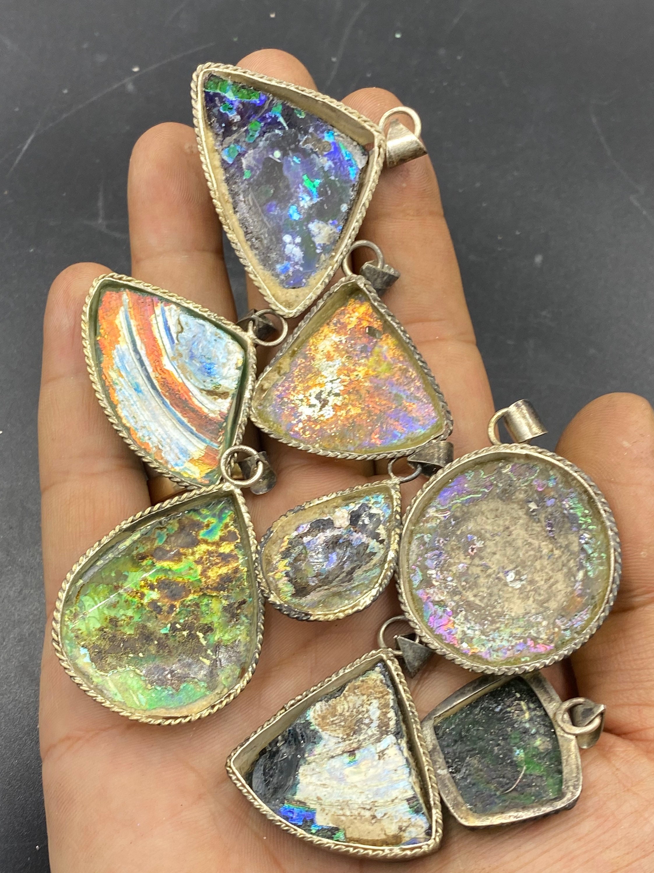 Very Unique Old Ancient 2000 Year Old Roman Glass Pendent With | Etsy