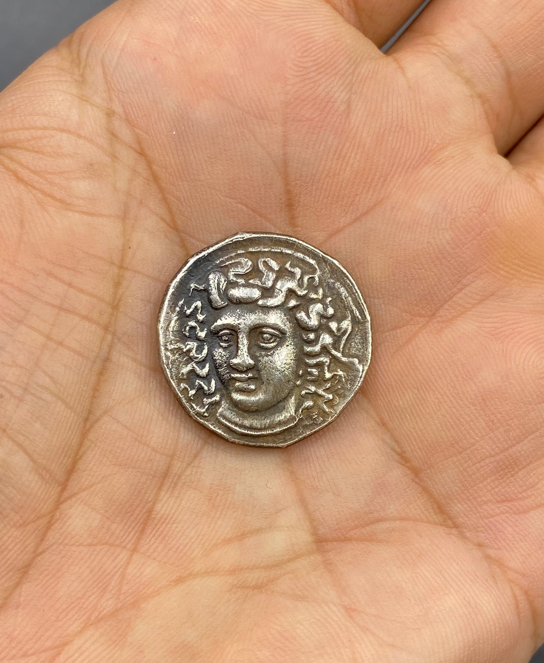 Gorgeous Old Ancient Genuine Medusa Silver Unique Coin - Etsy